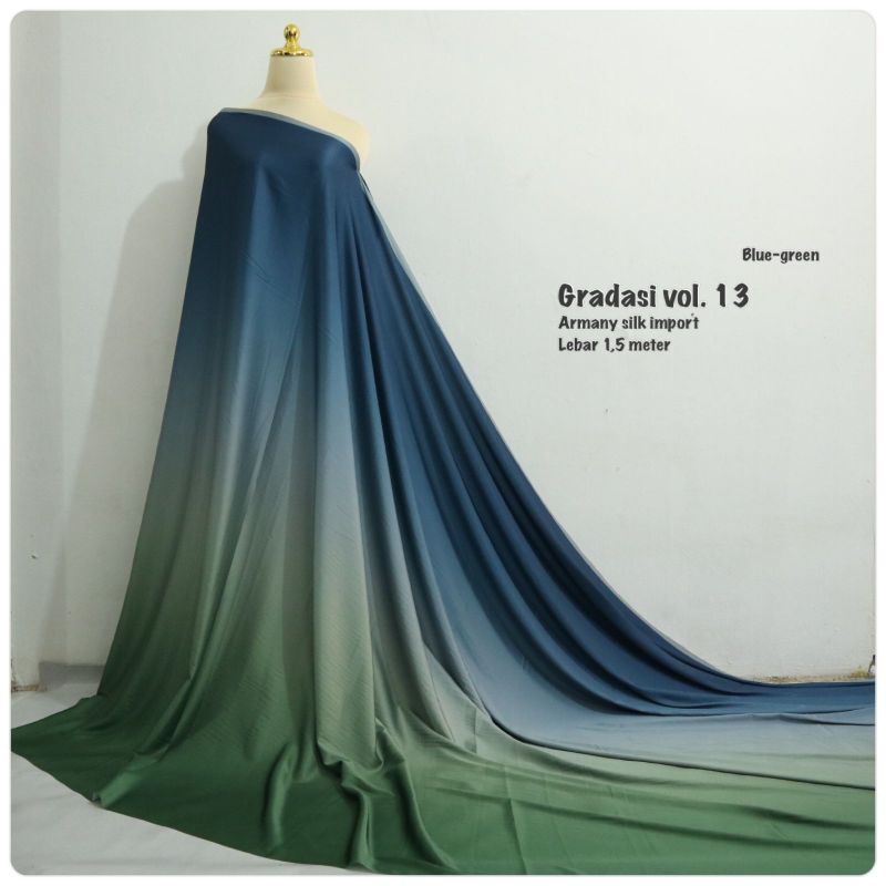 Jual KAIN GRADASI // kain armani silk gradasi | kain silk ombre // kain ...