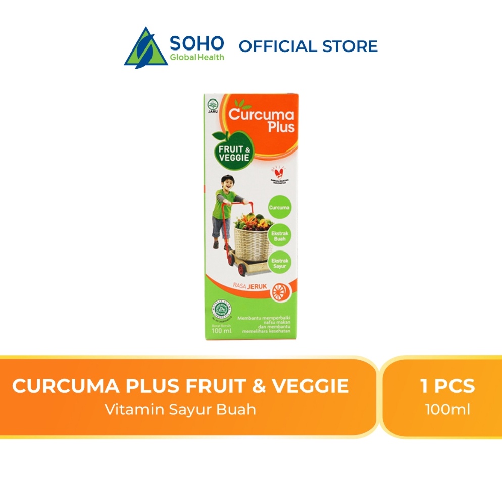 Jual Curcuma Plus Fruit Vegie Multivitamin Ekstrak Buah dan Sayur Rasa ...