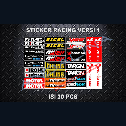 Jual STICKER RACING MOTOR / STICKER PACK / STICKER ACCESSORIES MOTOR ...