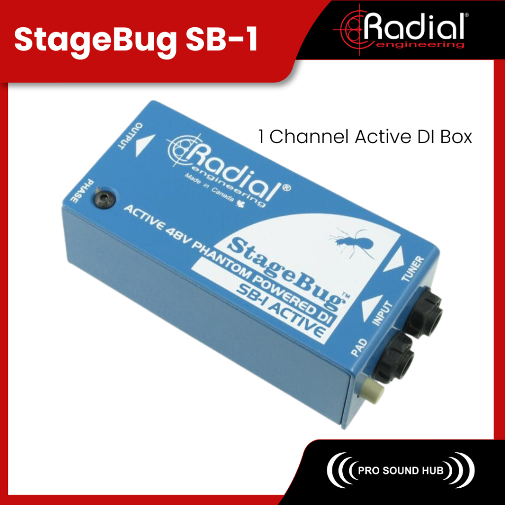 Jual Radial StageBug SB-1 SB1 SB 1 DI Box Aktif Active 1 Channel Direct ...