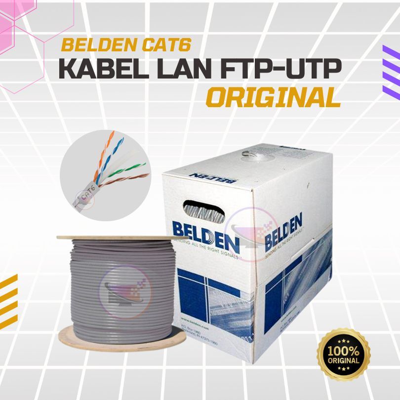 Jual Kabel Lan UTP Belden Cat 6 Original Meteran | Shopee Indonesia