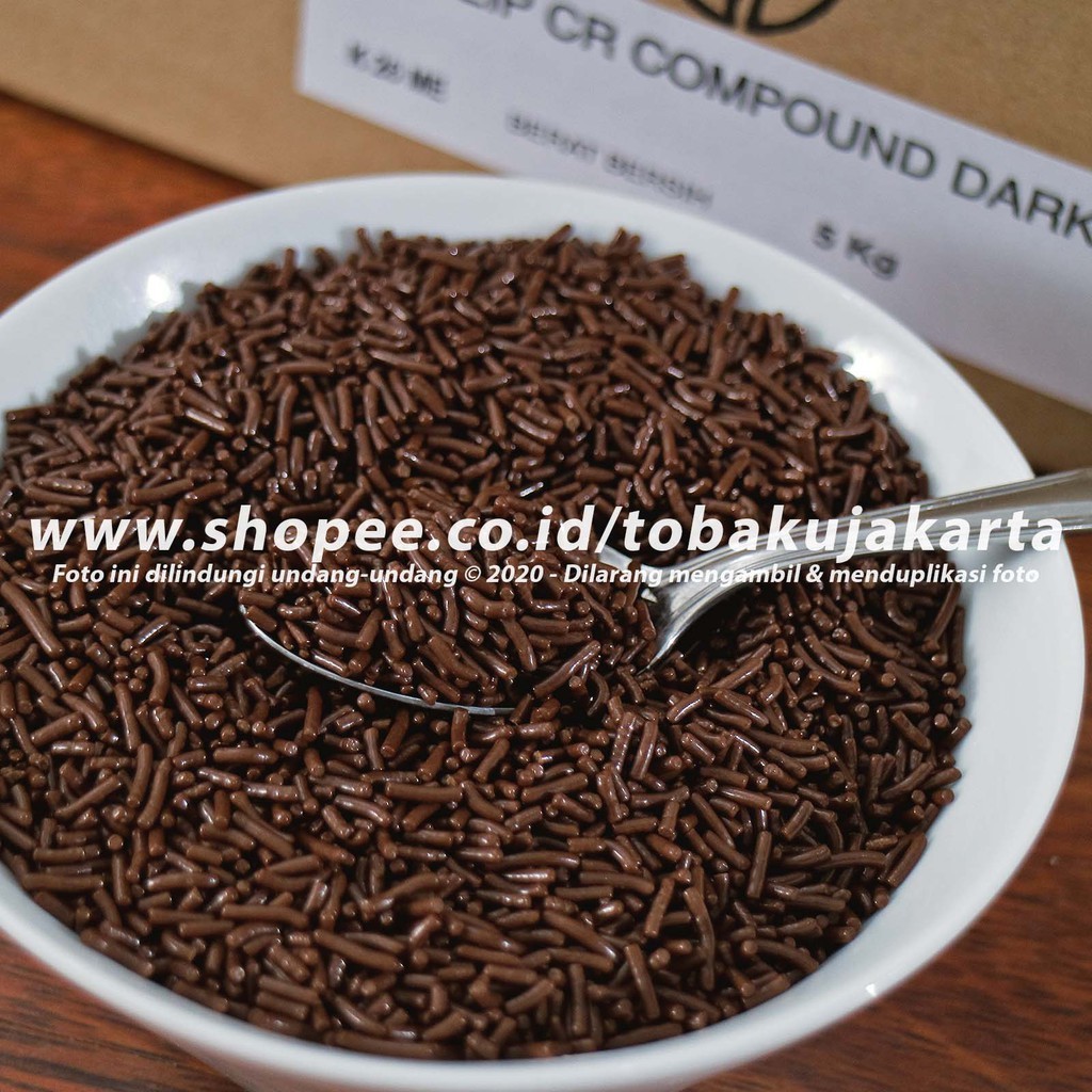 Jual Tulip Mesis COKELAT 500gr Chocorice Dark Chocolate Meises Coklat ...