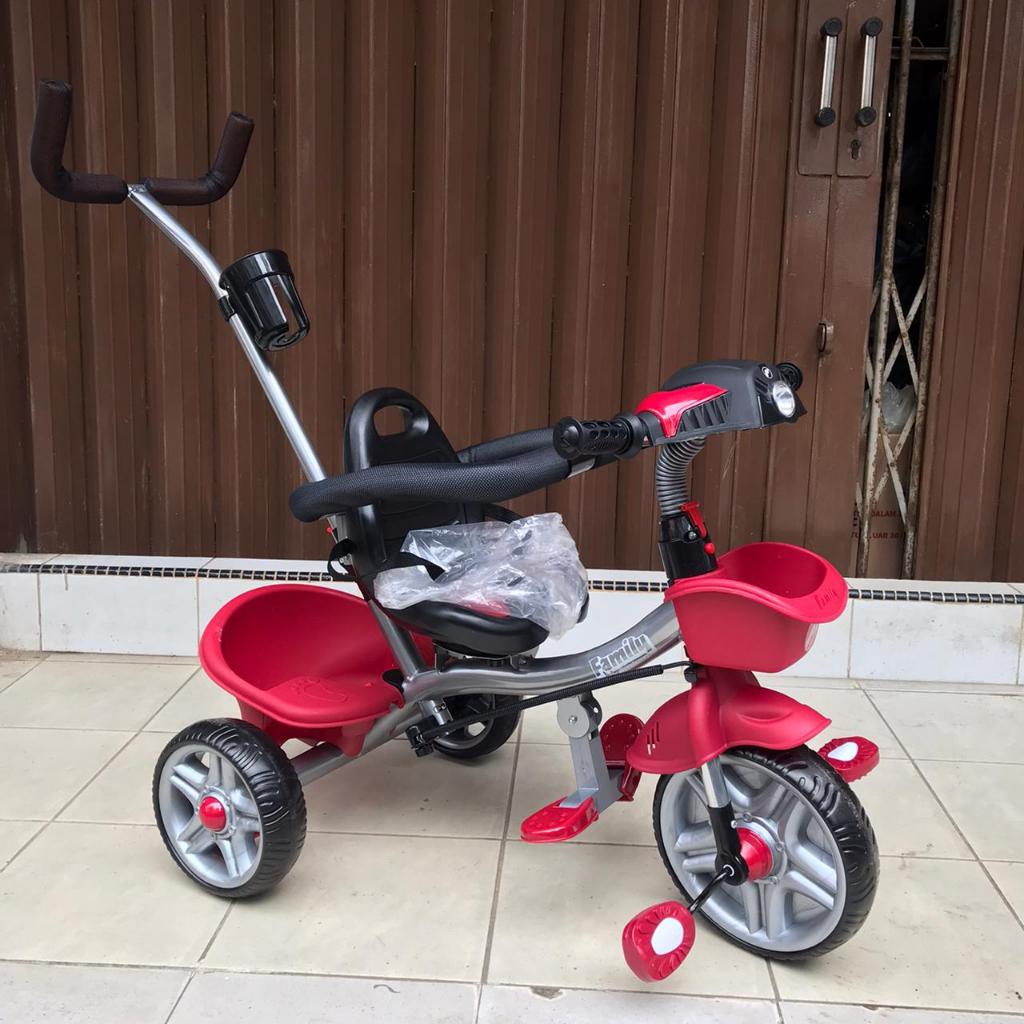 Jual GOSEND Sepeda Dorong Anak Roda Tiga Tricycle Family Verde Premium ...