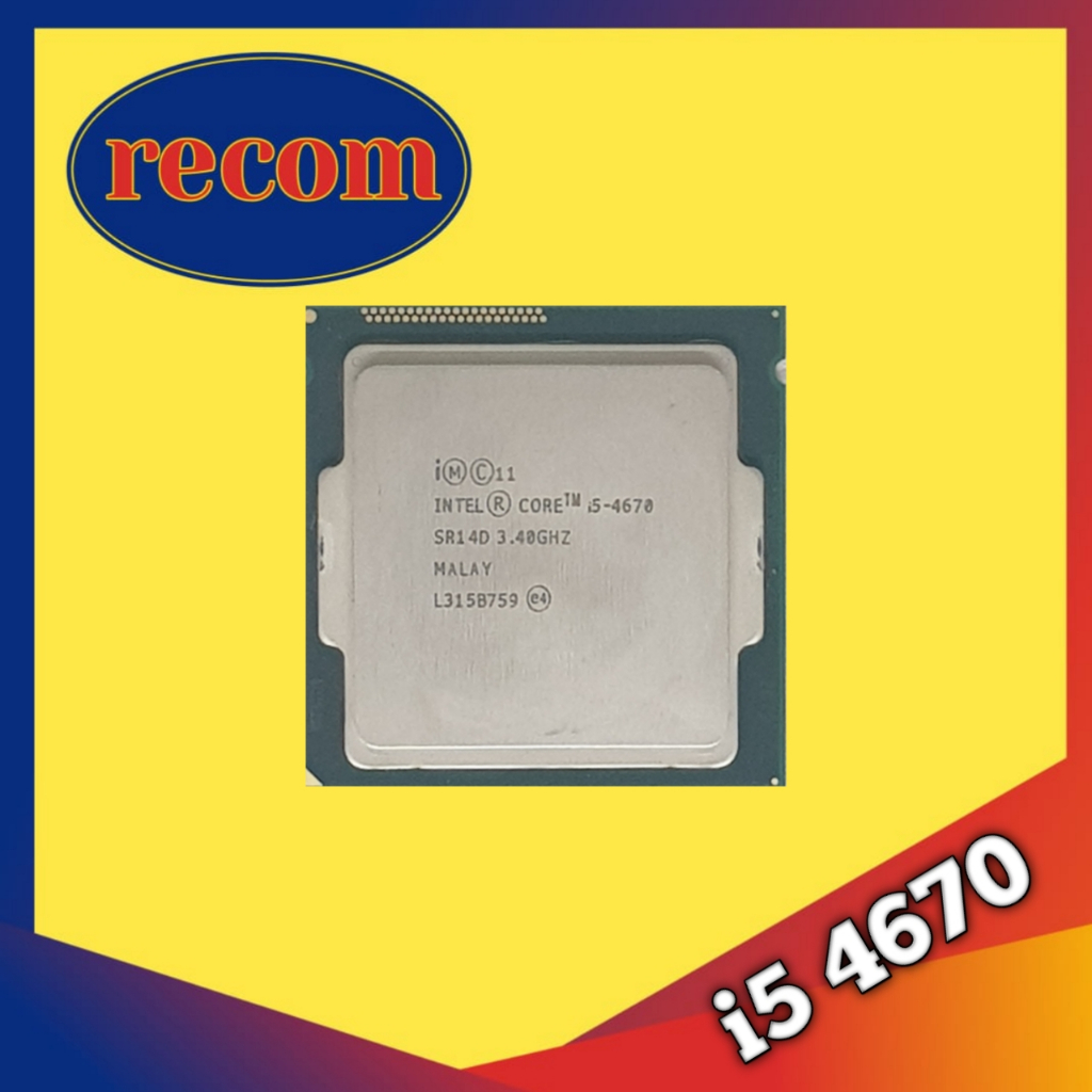 Jual PROCESSOR INTEL CORE i5 4670 GARANSI 1 TAHUN / 1 BULAN | Shopee ...