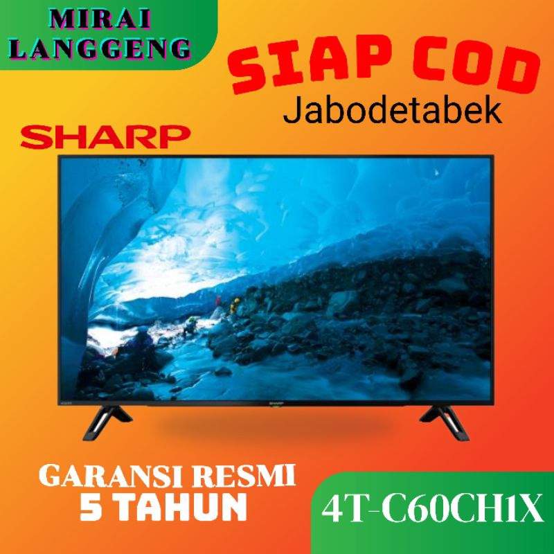 Jual SHARP LED TV 4T-C60CH1X/60CH1X 60 inch 4K DIGITAL TV | Shopee ...