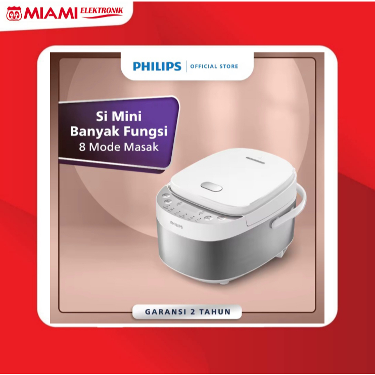 Jual PHILIPS HD3170/33 Mini Rice Cooker Digital 0.85 Liter / Penanak ...