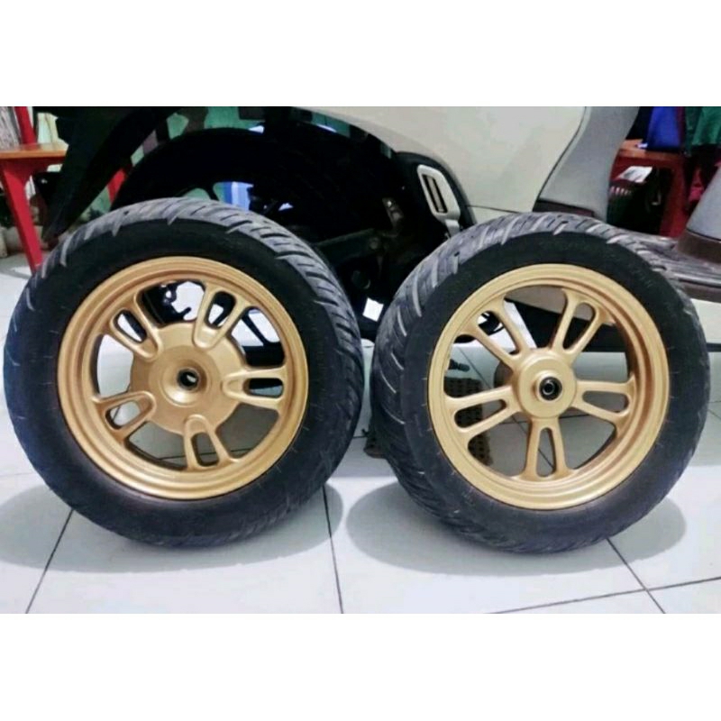 Jual velg / pelek roda depan dan belakang 1 sett ring 12 motor honda ...