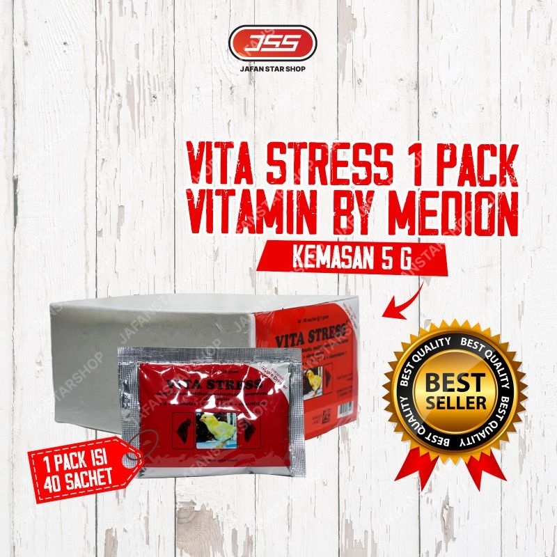 Jual Vita Stress 1 Pack Vitamin Anti Stres Ayam Unggas 1 Pack isi 40 ...