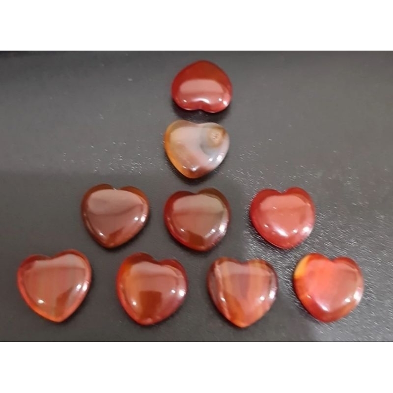 Jual RED AGATE HEART SPECIAL SIZE 2CM | Shopee Indonesia