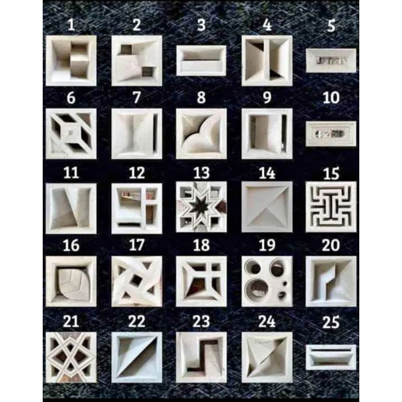 Jual Roster Beton Minimalis Terbuat Dari Cor Berbagai Jenis Motif ...