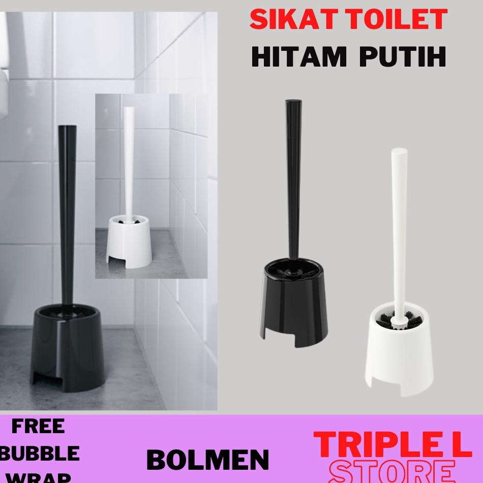 Jual by Sikat Wc Toilet Kamar Mandi Closet Plastik Hitam Putih Dengan ...