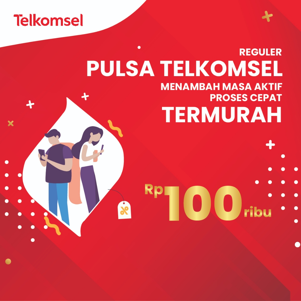 Jual Pulsa Telkomsel 100k 100000 Reguler | Shopee Indonesia