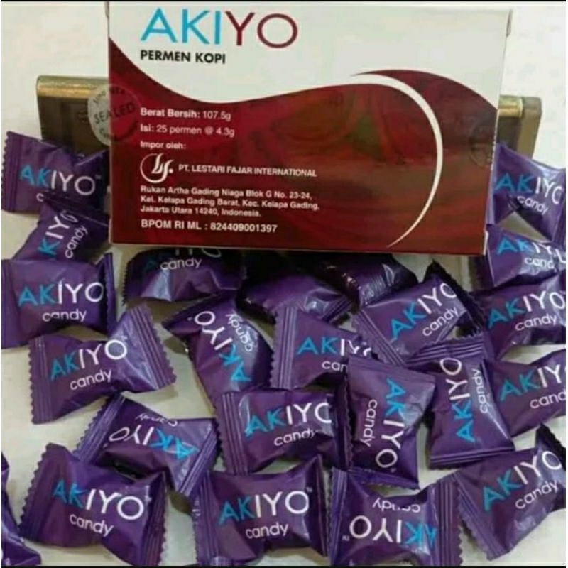 Jual Permen Akiyo Stamina Premium Candy 1 Box 25pcs BPOM | Shopee Indonesia