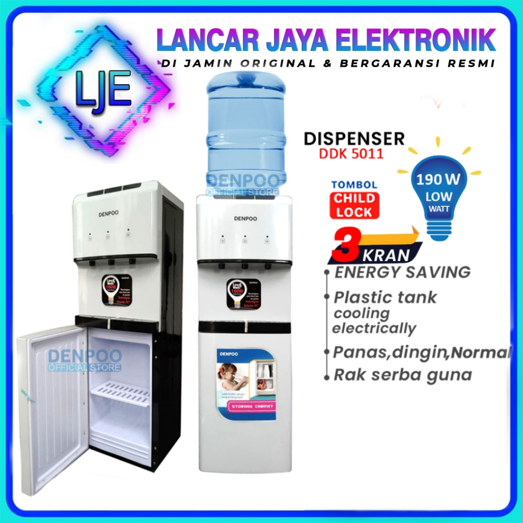 Jual Dispenser Galon Atas 190 Watt Denpoo DDK 1105 Electro | Shopee ...