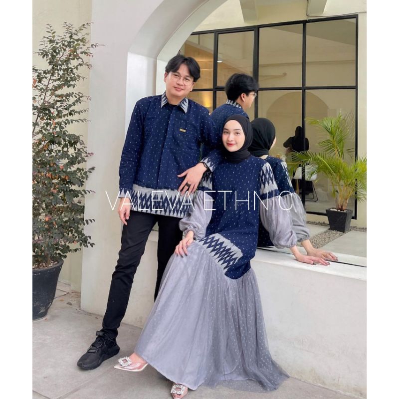 Jual (READY STOCK) SET BAJU COUPLE TENUN - SET COUPLE TENUN KONDANGAN - BAJU TENUN COUPLE ...