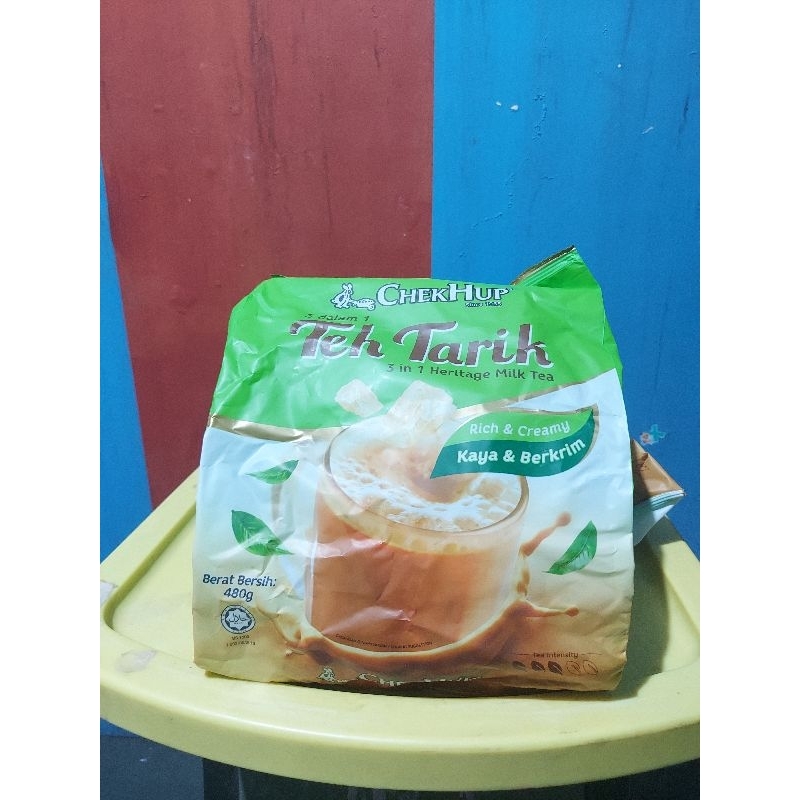 Jual Chek Hup 3in1 Milk Tea Teh Tarik isi 12 pcs ChekHup Teh Tarik Rich ...