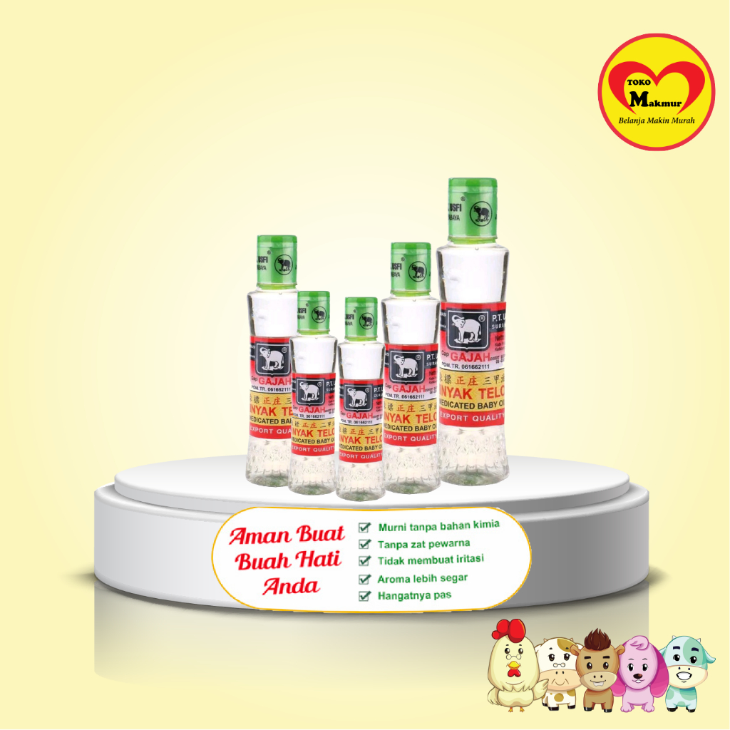 Jual Cap Gajah Minyak Telon 30Ml / 120Ml / 180Ml / Toko Makmur Gresik ...