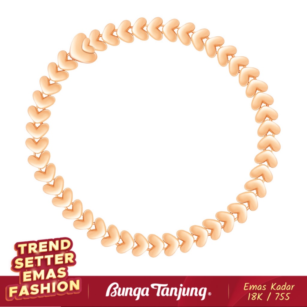 Jual GELANG GOLDEN LOVE C SERIES - SDW GOLD - EMAS 18K BUNGA TANJUNG ...