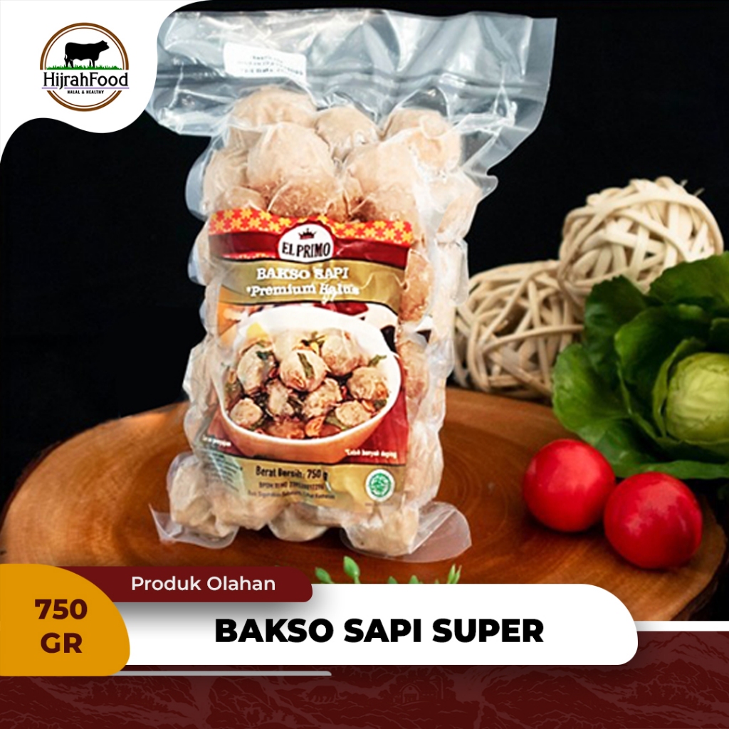 Jual El Primo Bakso Sapi Super / Beef Meatballs Premium 750 gr | Shopee ...