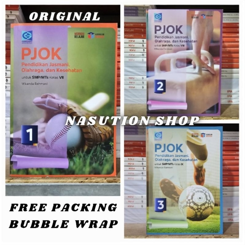 Jual Buku PJOK Kelas 1 2 3 / 7 8 9 SMP/MTs Grafindo Kurikulum Merdeka ...
