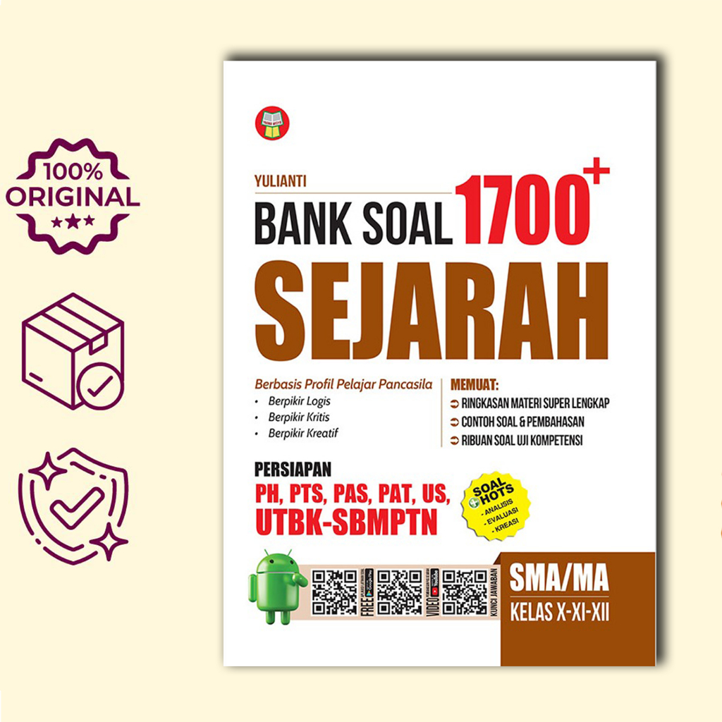 Jual Buku 1700 Plus Bank Soal Sejarah SMA Penuntun AKM dan SK | Berbasis Profil Pelajar ...