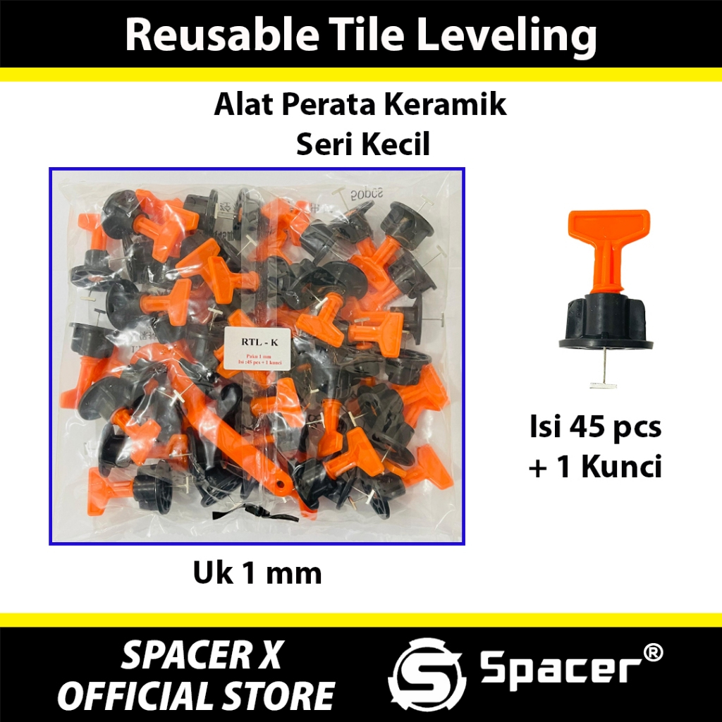 Jual Reusable Tile Leveling 1 mm/1,5 mm Alat Perata Pasang Keramik ...