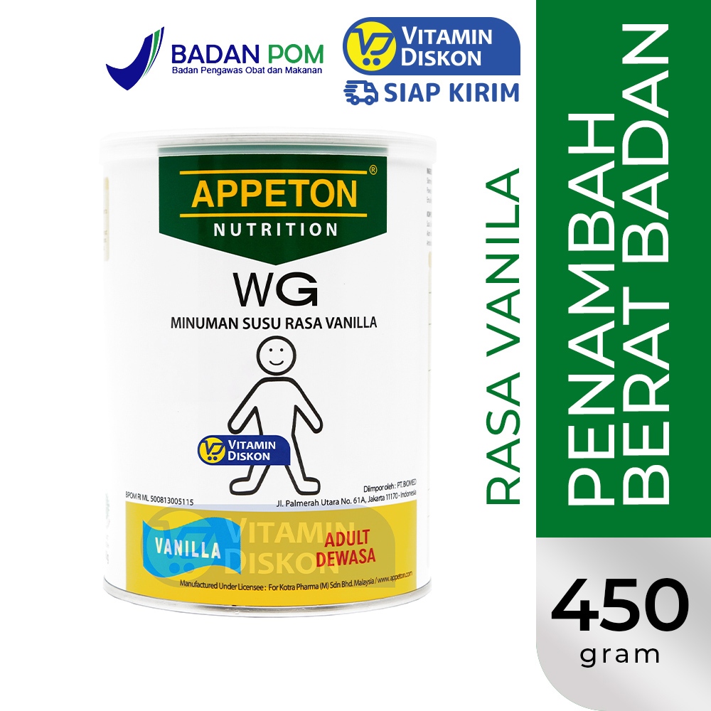 Jual Appeton Weight Gain Rasa Vanilla 450 Gr | Susu Formula ... Jual Appeton Weight Gain Rasa Vanilla 450 Gr | Susu Formula ...