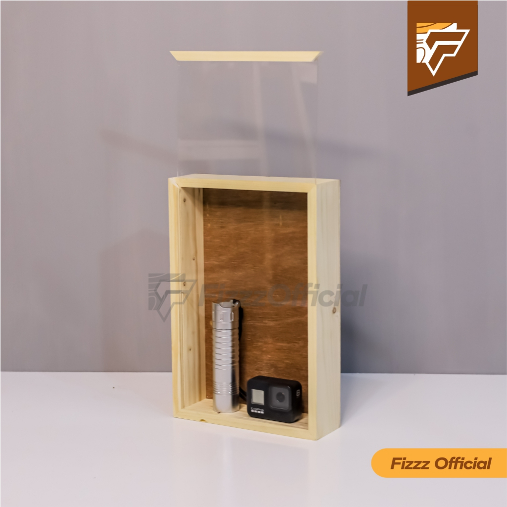 Jual Box Kayu Wooden Sliding Acrylic Akrilik Kotak Souvenir Serbaguna ...