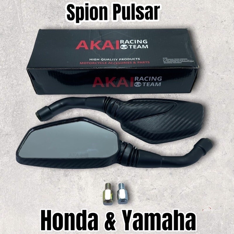 Jual Spion Motor Model Pulsar Motif Karbon Free Sambungan Baut Spion ...