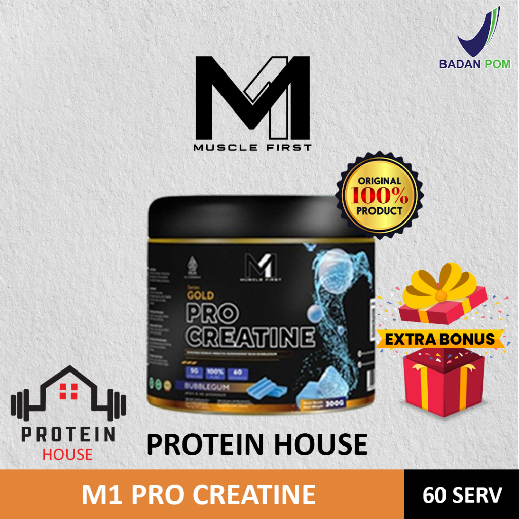Jual M1 pro creatine 60serv musclefirst pro creatine 300gr bpom ...