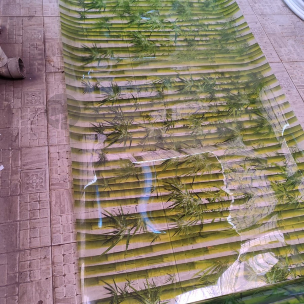 Jual Fiber Pagar Inoplas Bambu 55/ Penutup Pagar / Fiber Plat Meteran ...