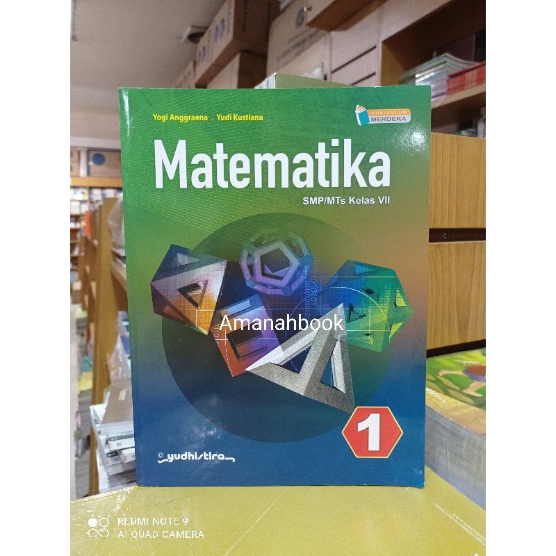 Jual Buku Matematika SMP Kelas 7 Kurikulum Merdeka Yudhistira | Shopee ...