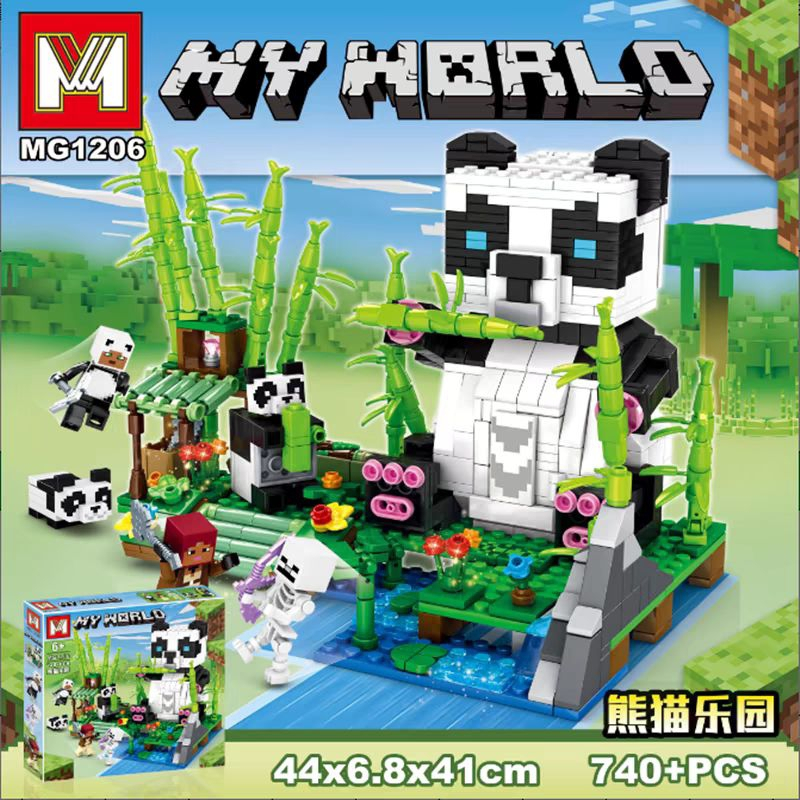 Jual MAINAN ANAK BRICK MINECRAFT PANDA PARADISE MG1206 | Shopee Indonesia