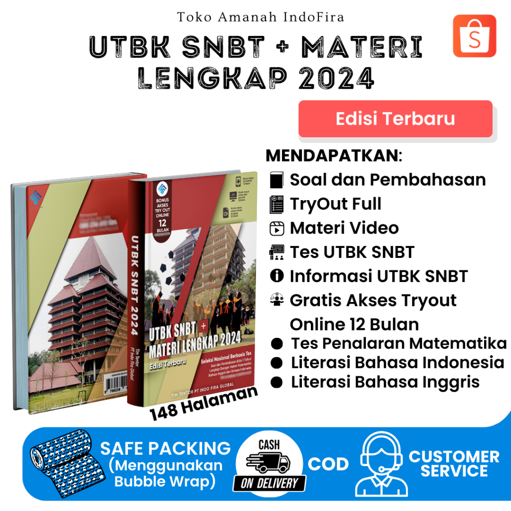 Jual Buku UTBK SNBT + MATERI LENGKAP 2024 (Edisi Terbaru + Free E-Learning) Sesuai kisi" UTBK ...