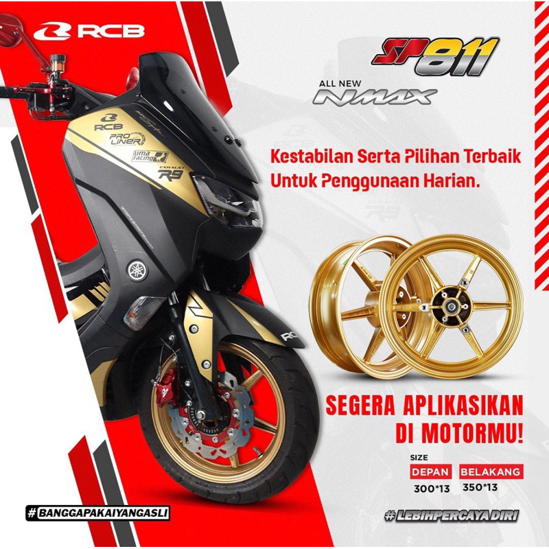 Jual Velg RCB SP811 Yamaha Nmax old - Nmax New Palang 6 | Shopee Indonesia