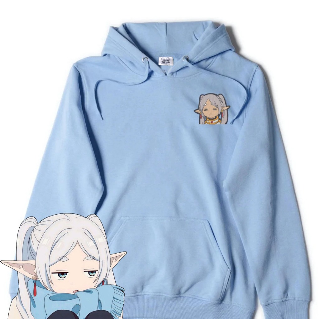 Jual Hoodie Emboridery Frieren Smile Anime Manga Otaku Waifu Wibu ...
