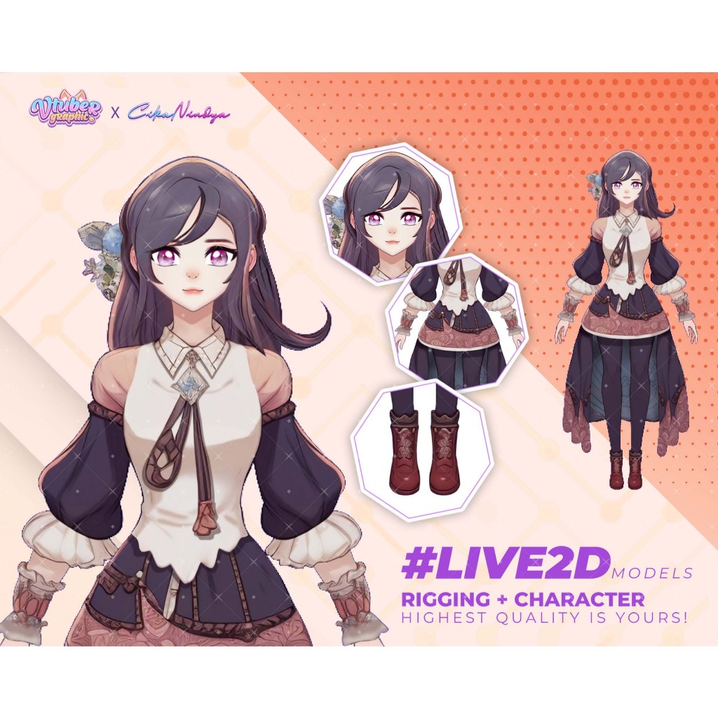 Jual Tingkatkan Popularitas Anda dengan VTuber Live2D Model Terbaru ...