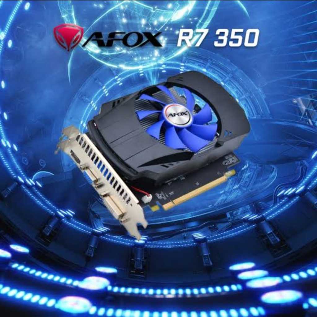 Jual VGA Card Afox Radeon R7 350 / R7350 2GB DDR5 128BIT ATX Single Fan ...