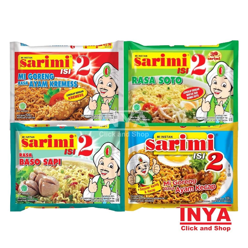 Jual Sarimi isi 2 Mie Goreng Mi Kuah - Instant Noodles | Shopee Indonesia