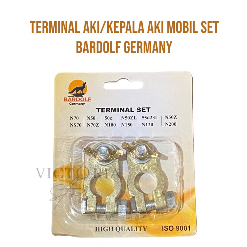 Jual TERMINAL SET AKI MOBIL KEPALA AKI MOBIL KUNINGAN BARDOLF GERMANY ...