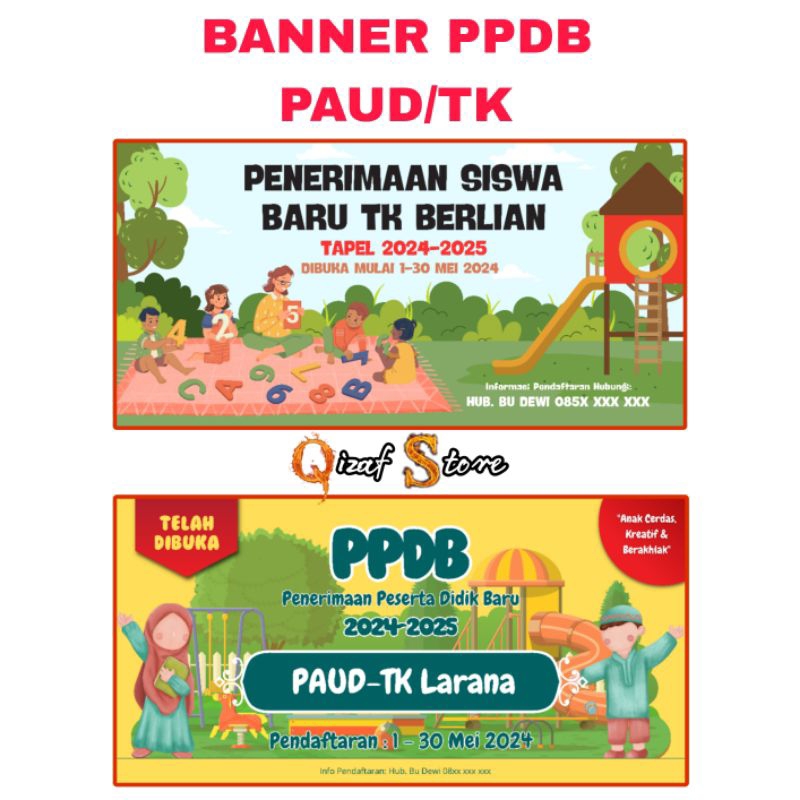 Jual BANNER PPDB PAUD/TK 3x2m | Shopee Indonesia