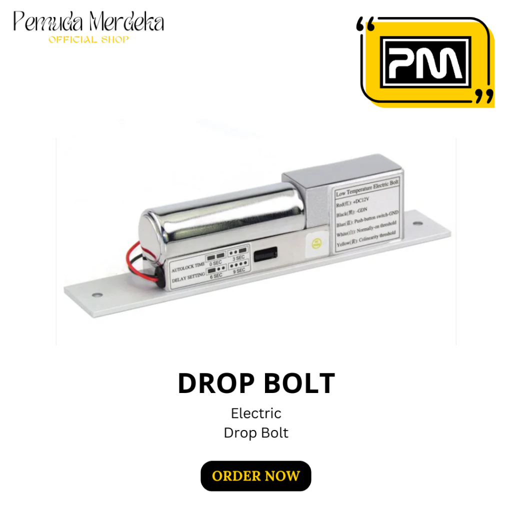 Jual Drop Bolt Access Control Door Lock Pengunci Pintu Otomatis Pemuda ...