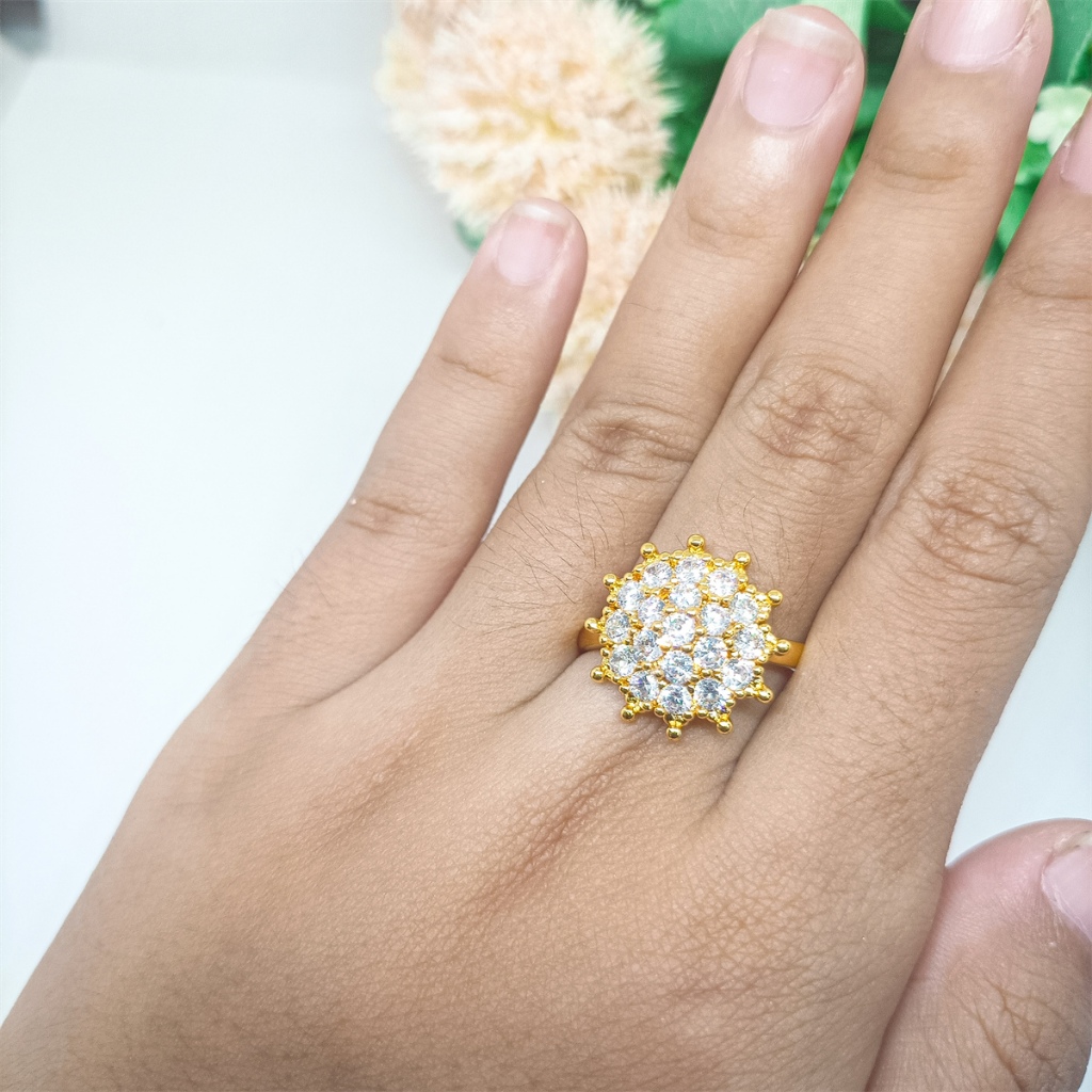 Jual Grosir Cincin Korea Titanium Tahan Pudar Yang Dicuci Fashion ...