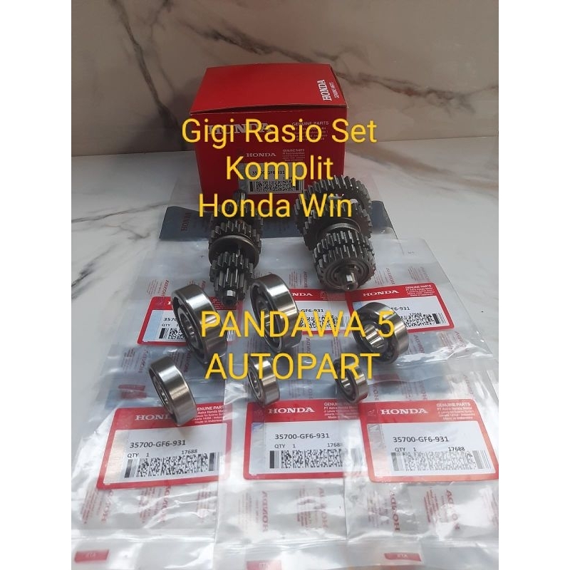 Jual Gigi Rasio Set Komplit Honda Win 100 GF6 Original | Shopee Indonesia