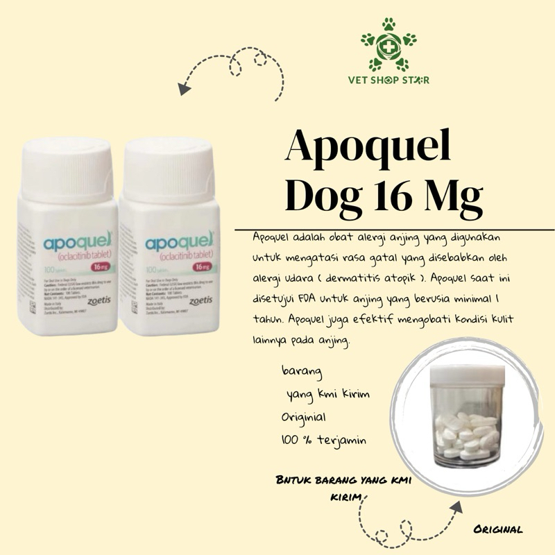 Jual Apoquel 16 mg ( 10 tablet ) | Shopee Indonesia