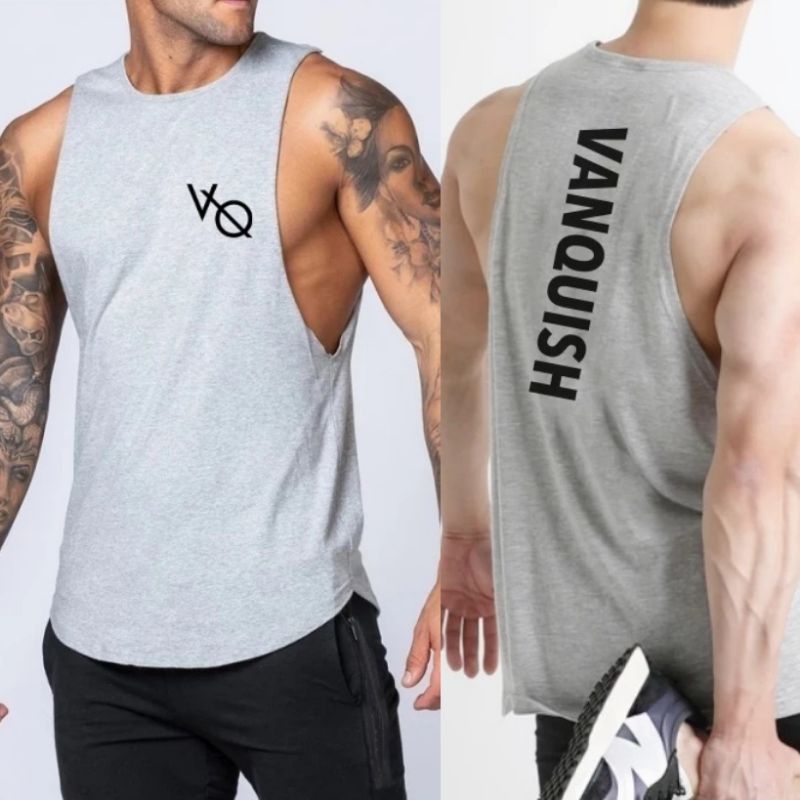Jual SINGLET GYM FITNESS OLAHRAGA SINGLET LOWCUT PRIA LARI RUNNING ...