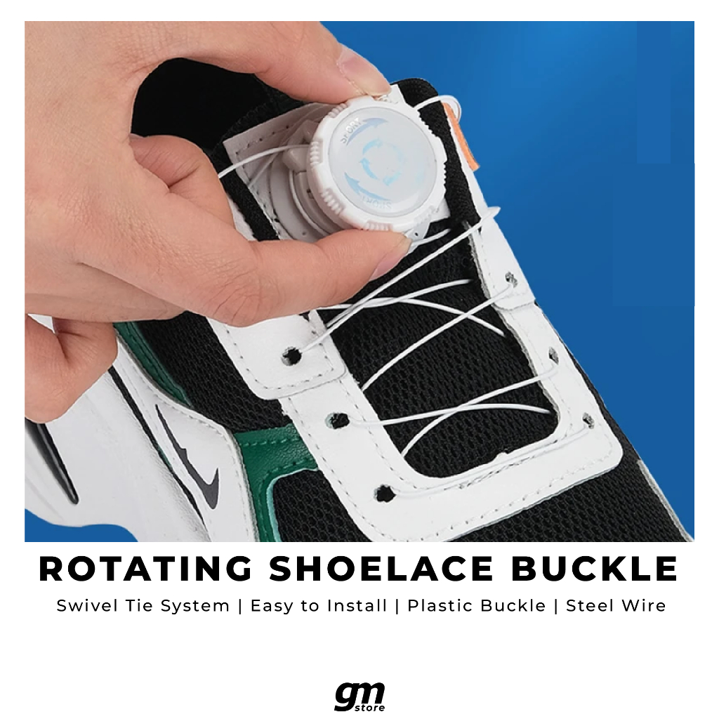 Jual Rotating Automatic Shoelace Buckle Rotatable Tali Sepatu Putar ...