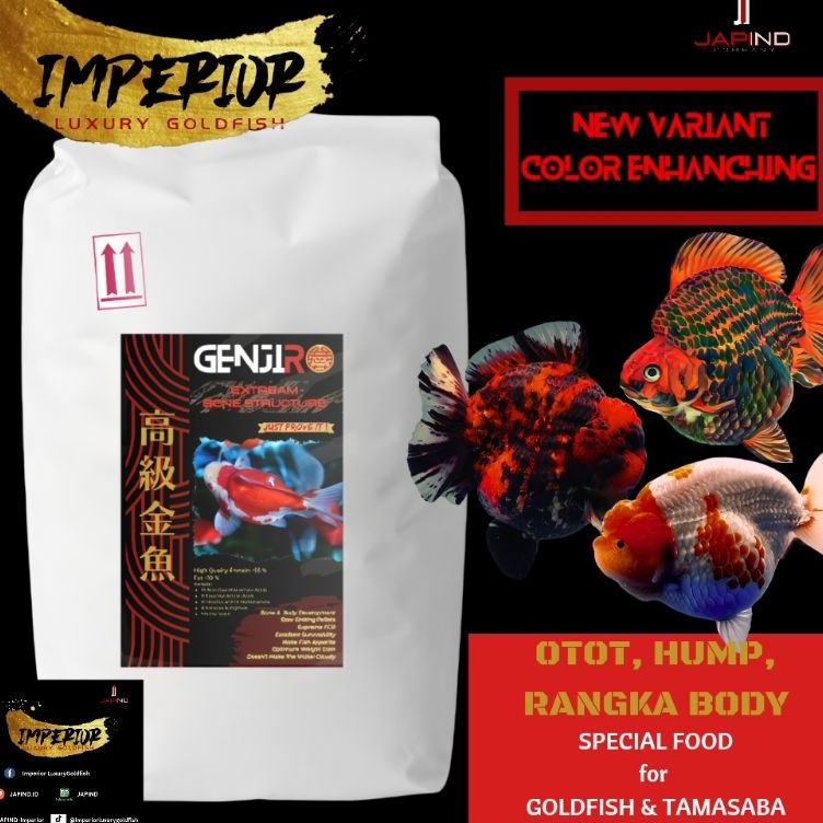 Jual NEW PakanPelet Goldfish Tamasaba Genjiro Color1 KG | Shopee Indonesia