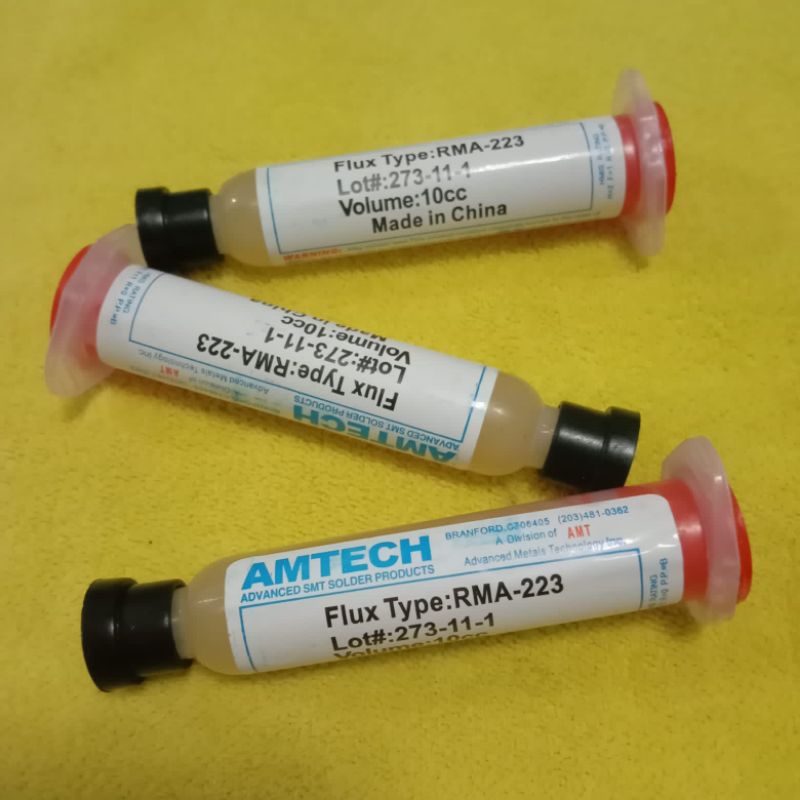 Jual RMA-223 flux Solder Amtech suntik 10CC PCB hp tab laptop pad ...