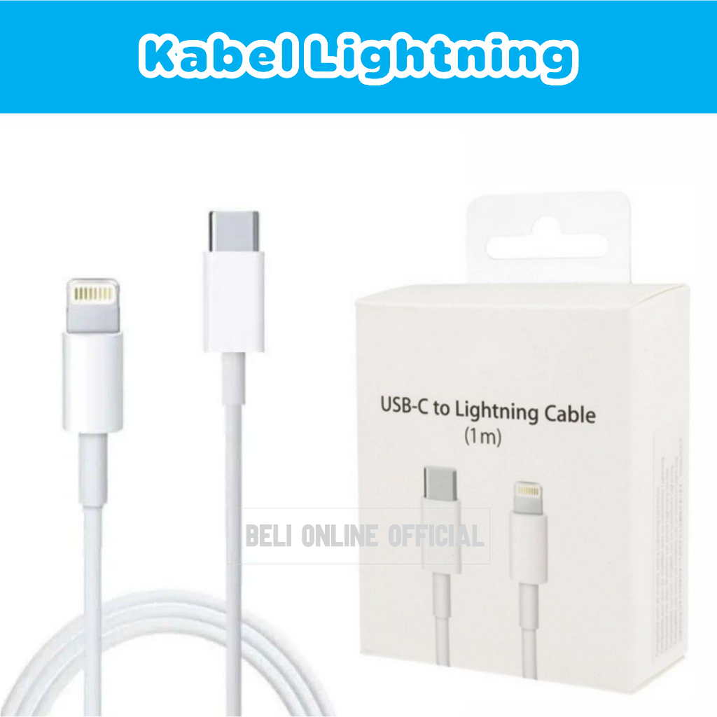 Jual Kabel Cas Lightning To Type C fastcharge Kabel data Lightning Usb ...
